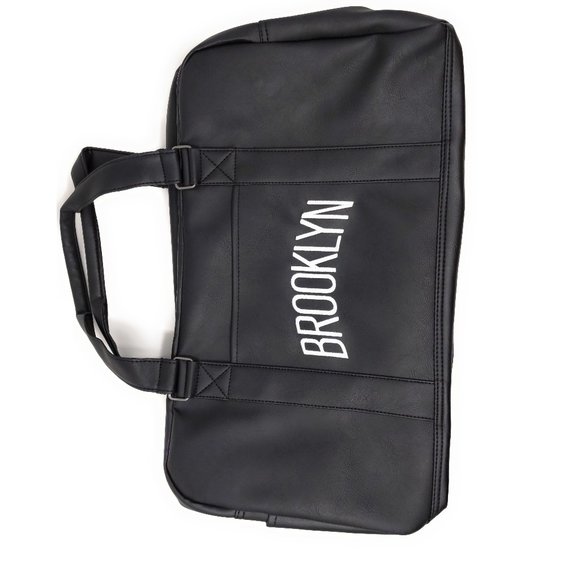 NBA Brooklyn Nets | Bags | Brooklyn Nets Leather Duffel Bag W Shoulder ...